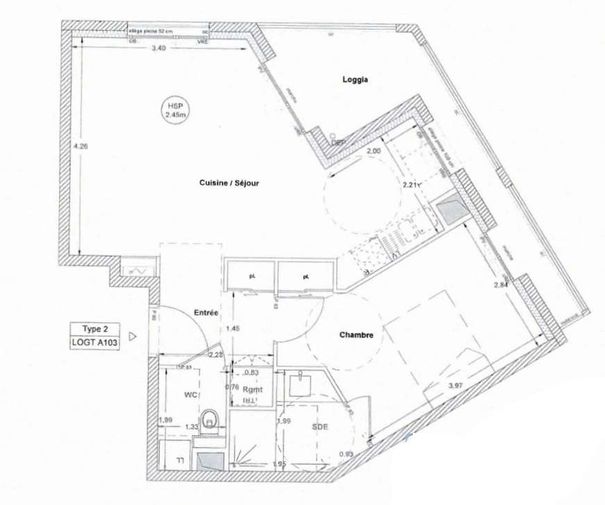 Location Appartement 2 pièces à Vezin-le-Coquet (35132) : à louer 2 ...