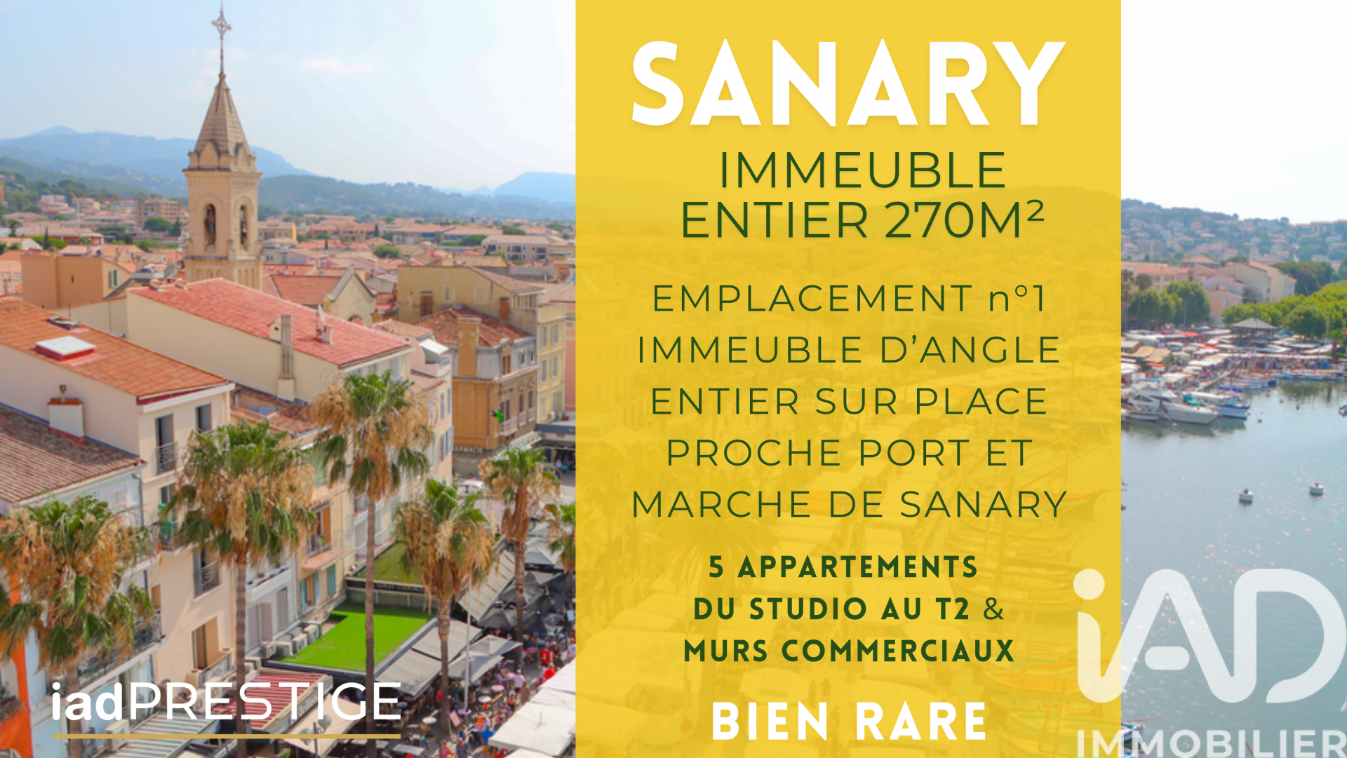 Vente Immeuble à Sanary-sur-Mer (83110) : à vendre / 270m² Sanary-sur-Mer